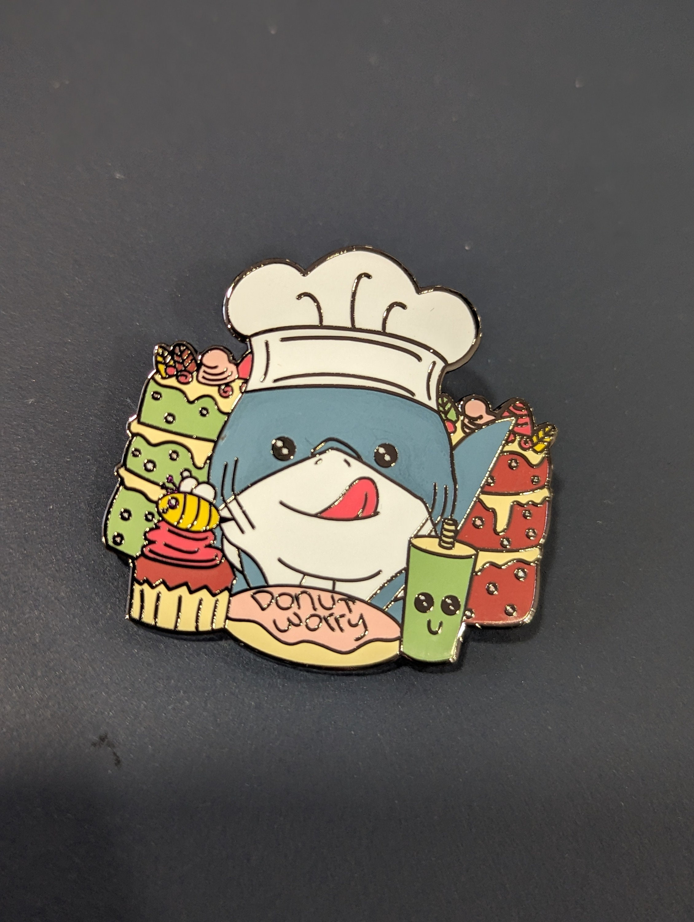 Chef Jeff the Landshark Hard Enamel Pin - Etsy