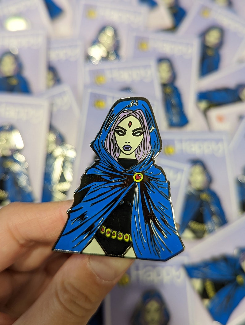 Raven Teen Titans Enamel Pin - Etsy