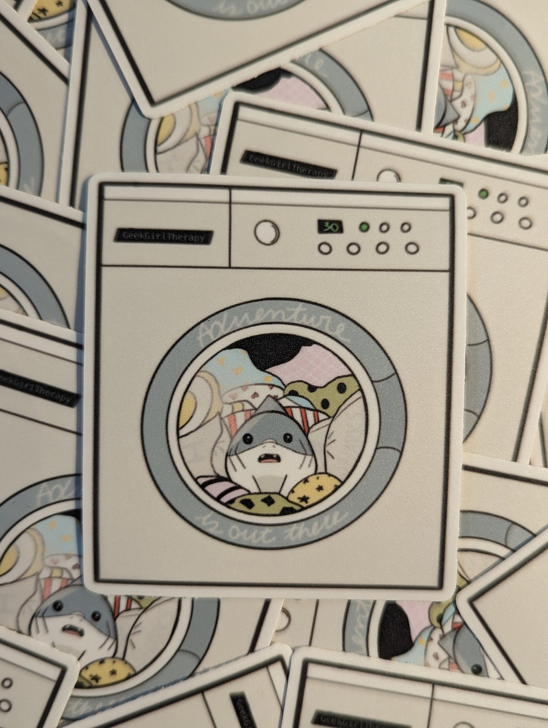Jeff the Landshark Washing Machine Sticker - Etsy