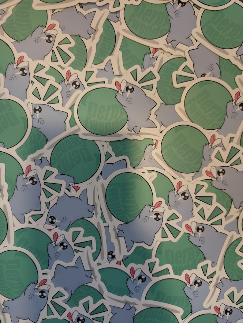 Derpy Jeff Shark Sticker - Etsy