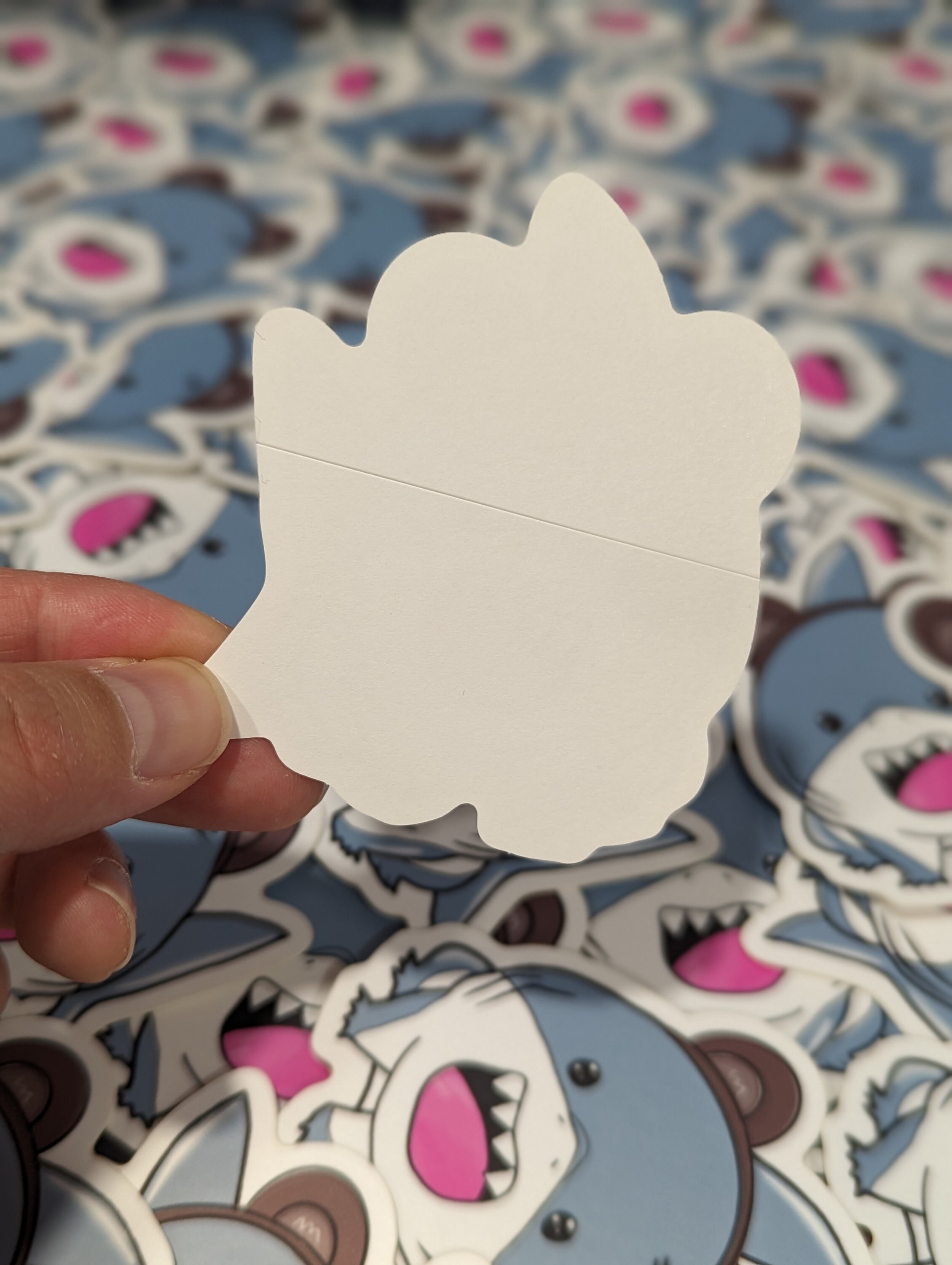 Jeffbear the Landshark Sticker - Etsy