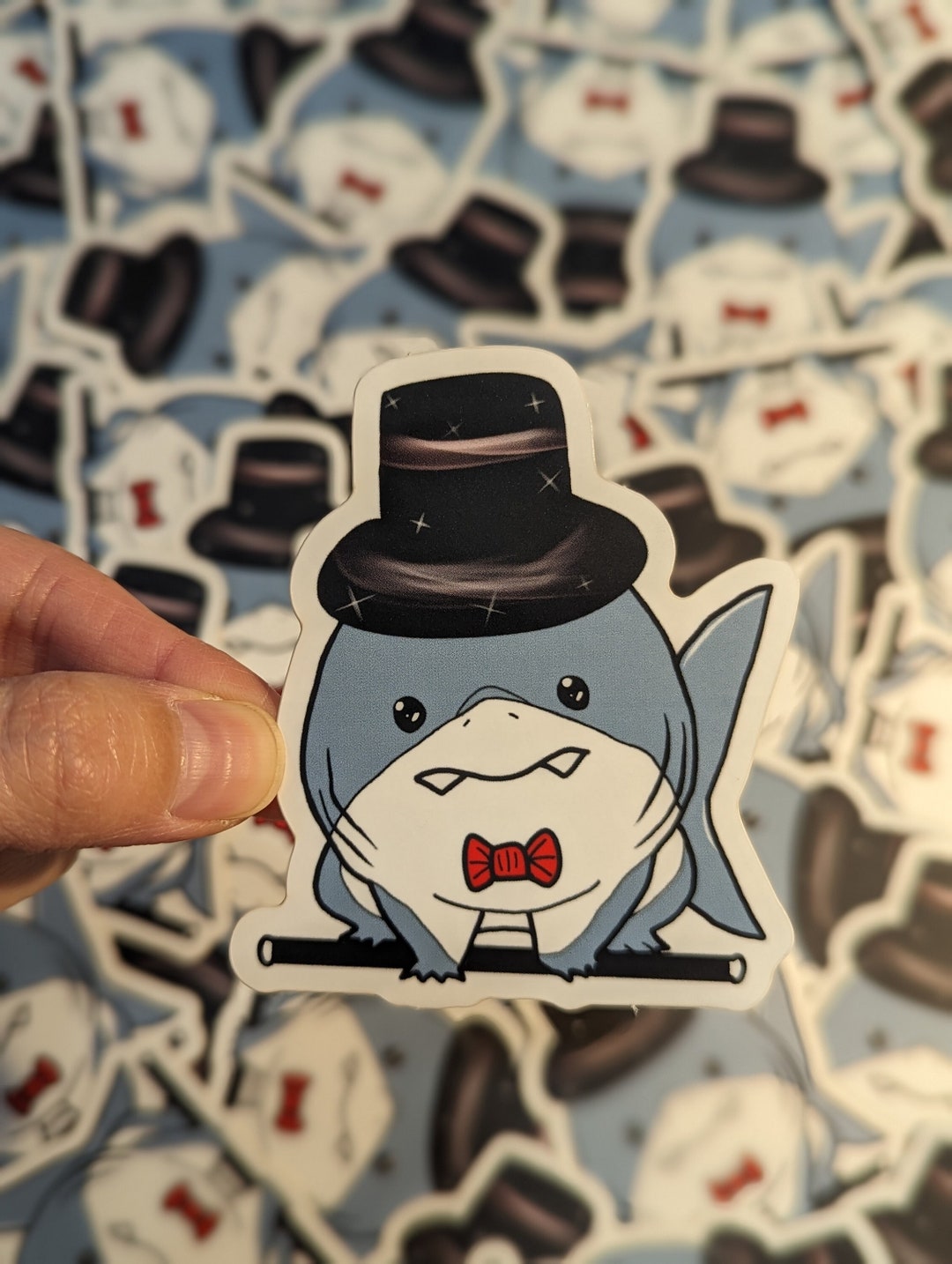 Magical Jeff the Land Shark Sticker - Etsy