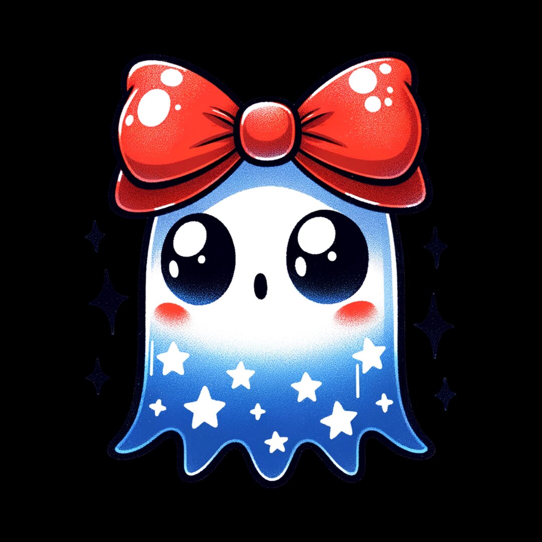 Cute Ghost Clipart Bundle, Spooky Kawaii Images, Adorable Bow Ghost ...