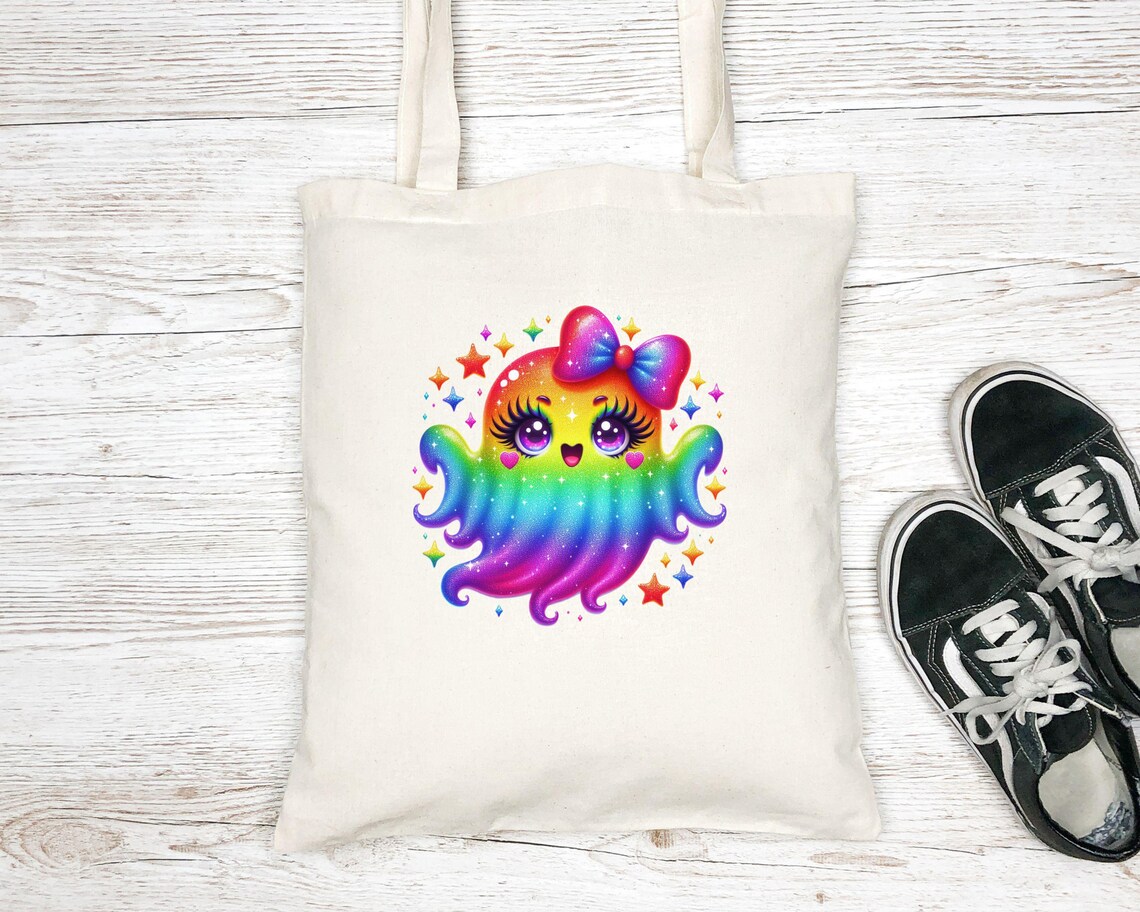 Rainbow Floating Ghost Png Cute Halloween Clipart Design Cute Halloween ...