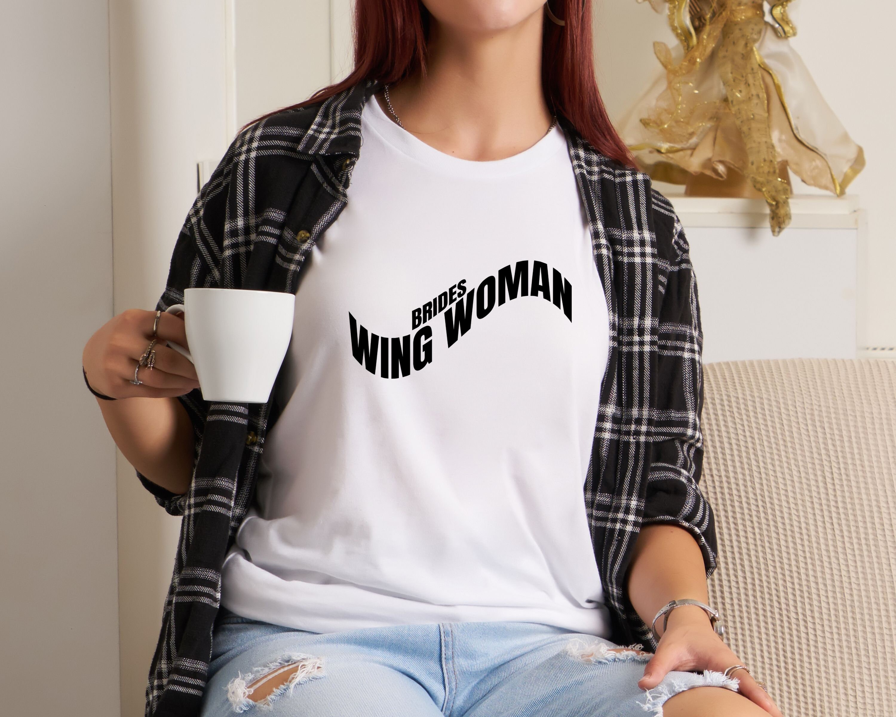 Brides Maid T Shirt Brides Wing Woman Png Wedding Party Apparel Brides ...
