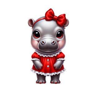 Pygmy Baby Hippo Png Cute Hippo Clipart for Sublimation and Crafts Baby ...