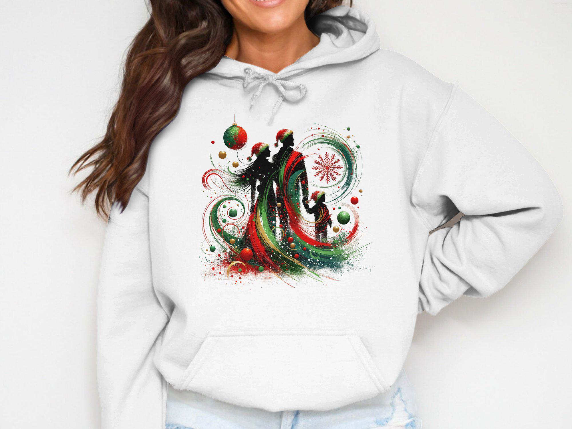 Christmas Family Silhouette Art, Festive Holiday Digital Download ...