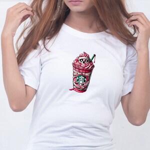 Halloween Pink Drink With Mummy Coffee Png Spooky Halloween Drink Png ...