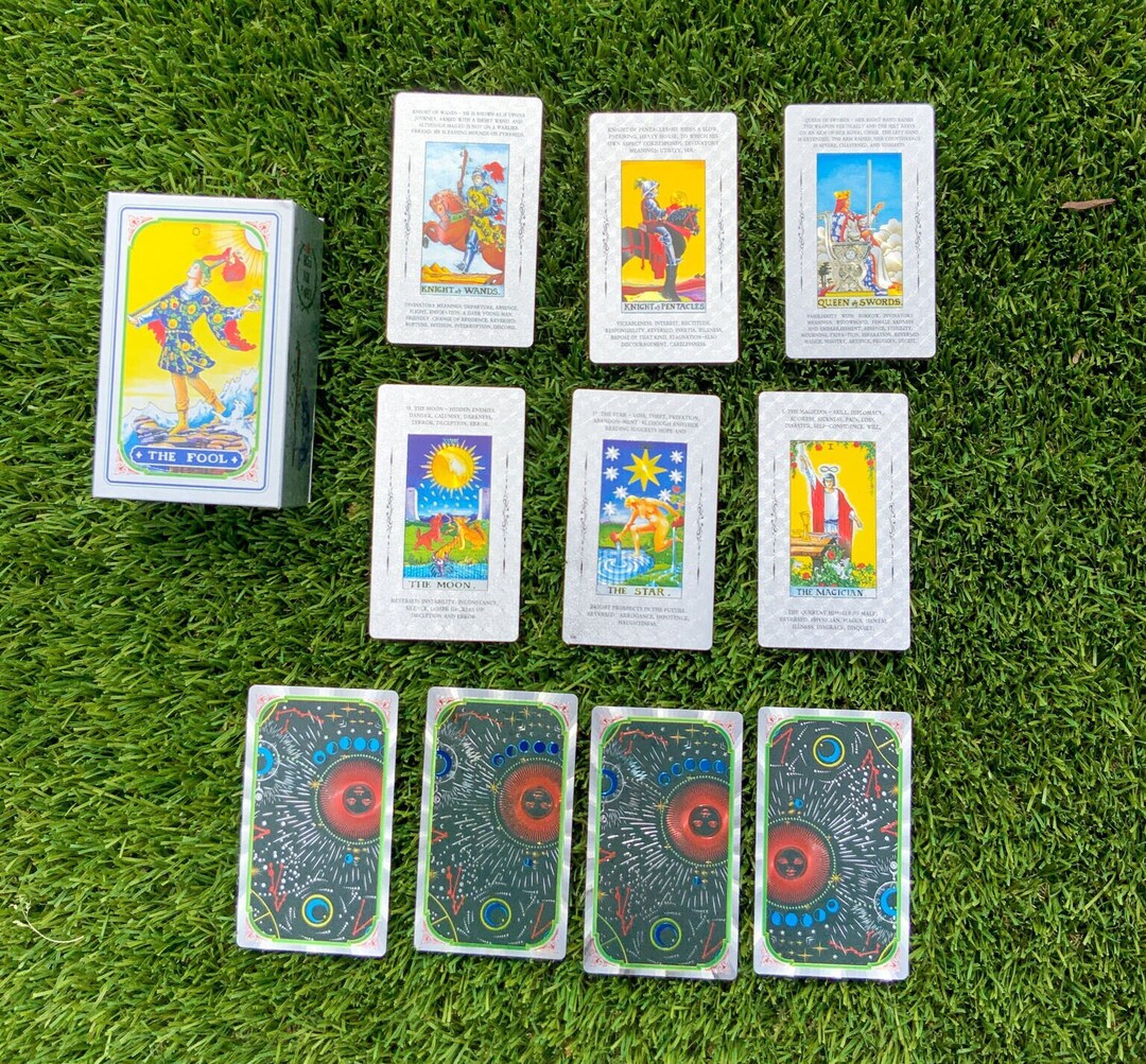 Keyword Tarot Cards With Guidebook Silver Tarot Cards With Keywords for ...