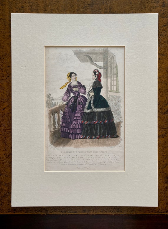 Prints Etchings & Engravings Mounted Antique Victorian Hand Coloured ...