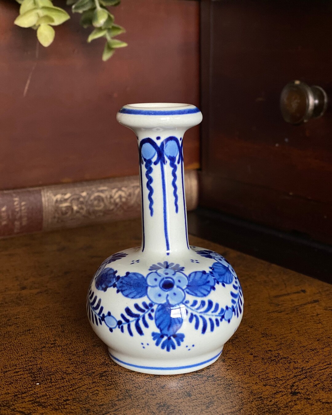 Vintage Delft Bud Vase Royal Delft Porceleyne Fles Small Vase 3.6 ...