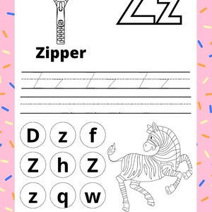 Printable Digital Alphabet Worksheets for Kids Ages 3+ - Etsy