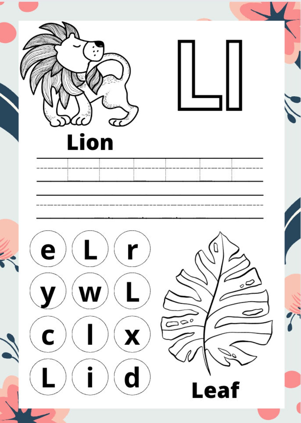 Printable Digital Alphabet Worksheets for Kids Ages 3 - Etsy