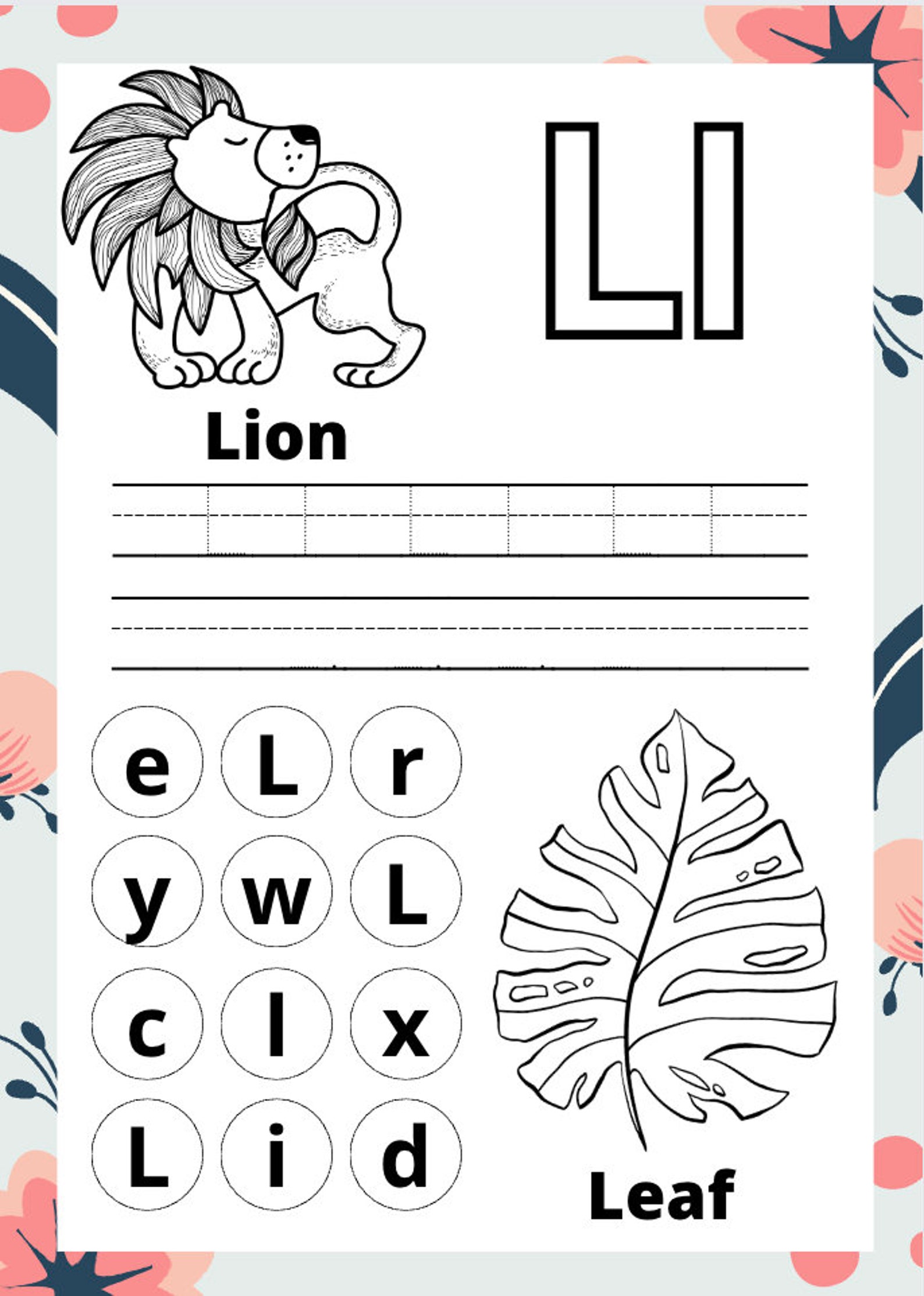 Printable Digital Alphabet Worksheets for Kids Ages 3+ - Etsy