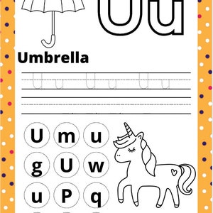 Printable Digital Alphabet Worksheets for Kids Ages 3+ - Etsy