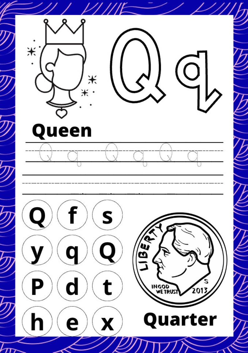 Printable Digital Alphabet Worksheets for Kids Ages 3+ - Etsy
