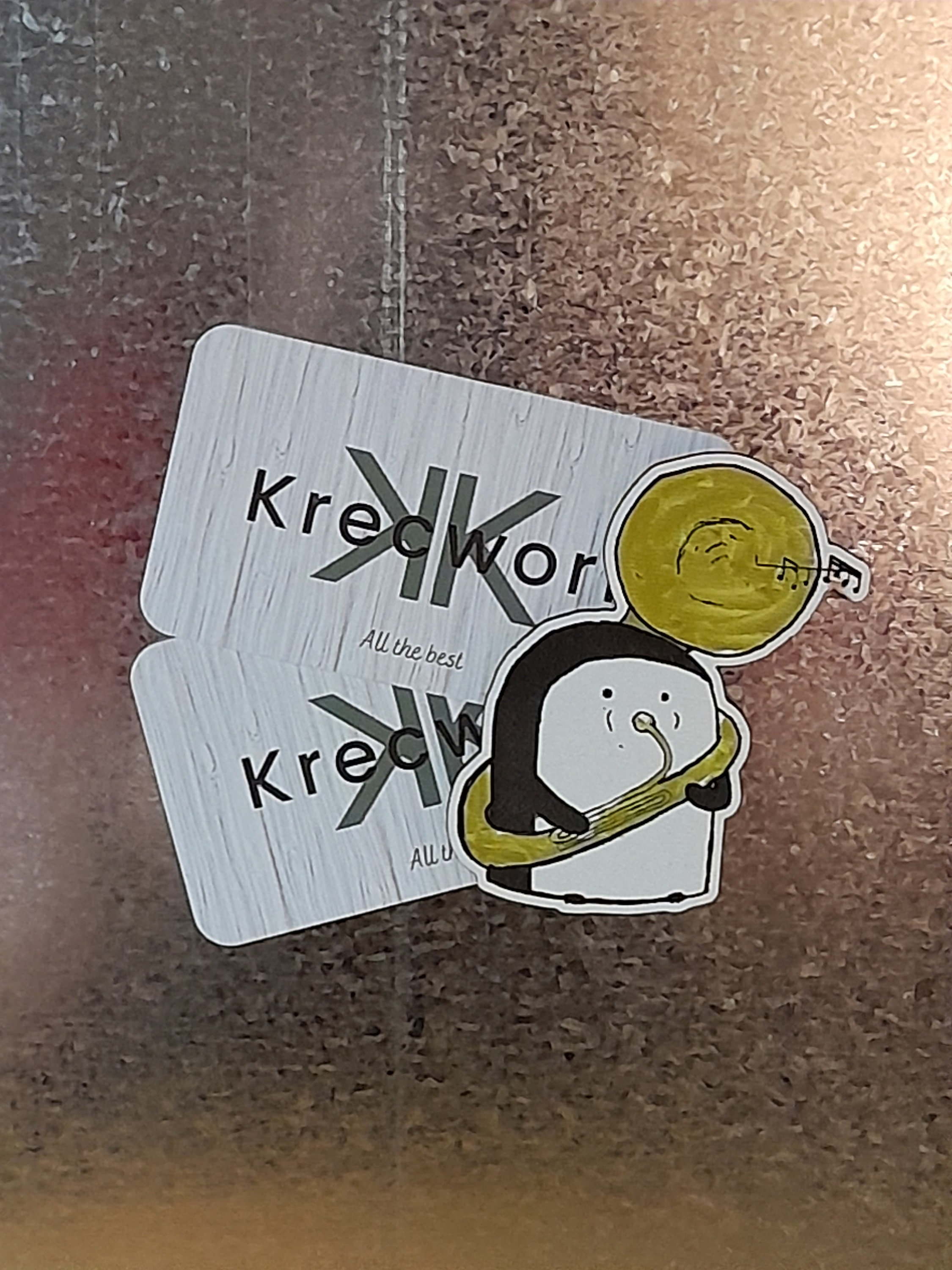 Tuba Penguin Magnet | Engraved Wooden Magnet - Penguin Gift - Penguin ...