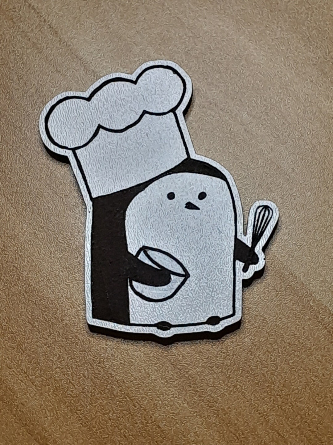 Chef Penguin Magnet | Engraved Wooden Magnet - Penguin Gift - Penguin ...