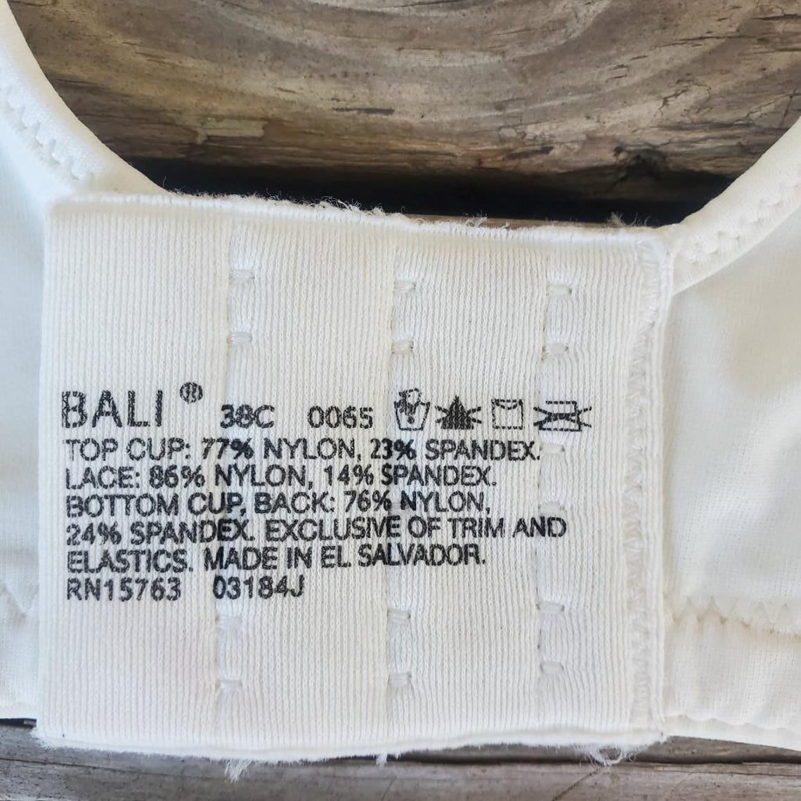 38C Vintage Bali White 0065 Beauty Lift Underwire Bra - Etsy