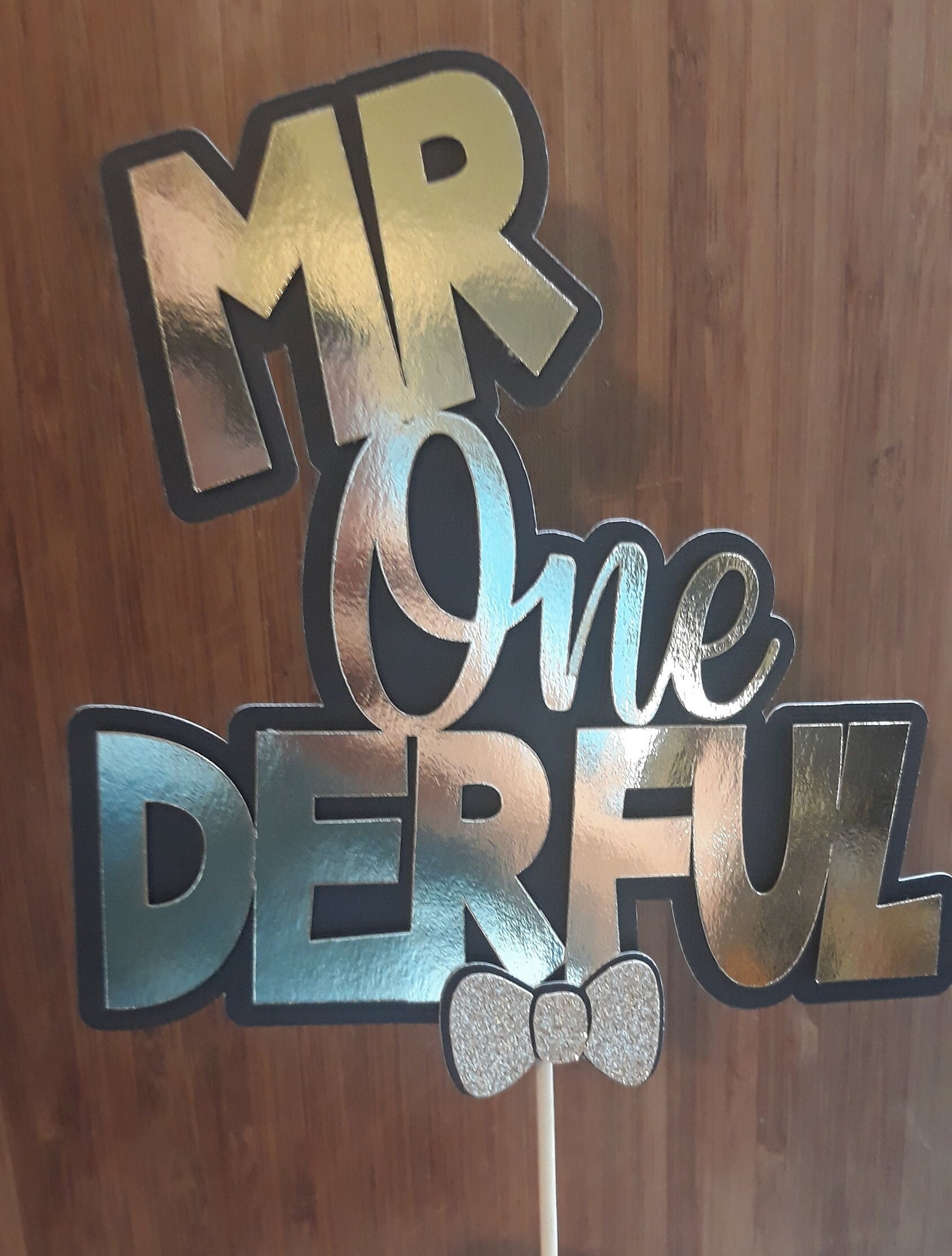 Mr Onederful Cake Topper Mr Onederful Smash Cake Topper First Birthday ...