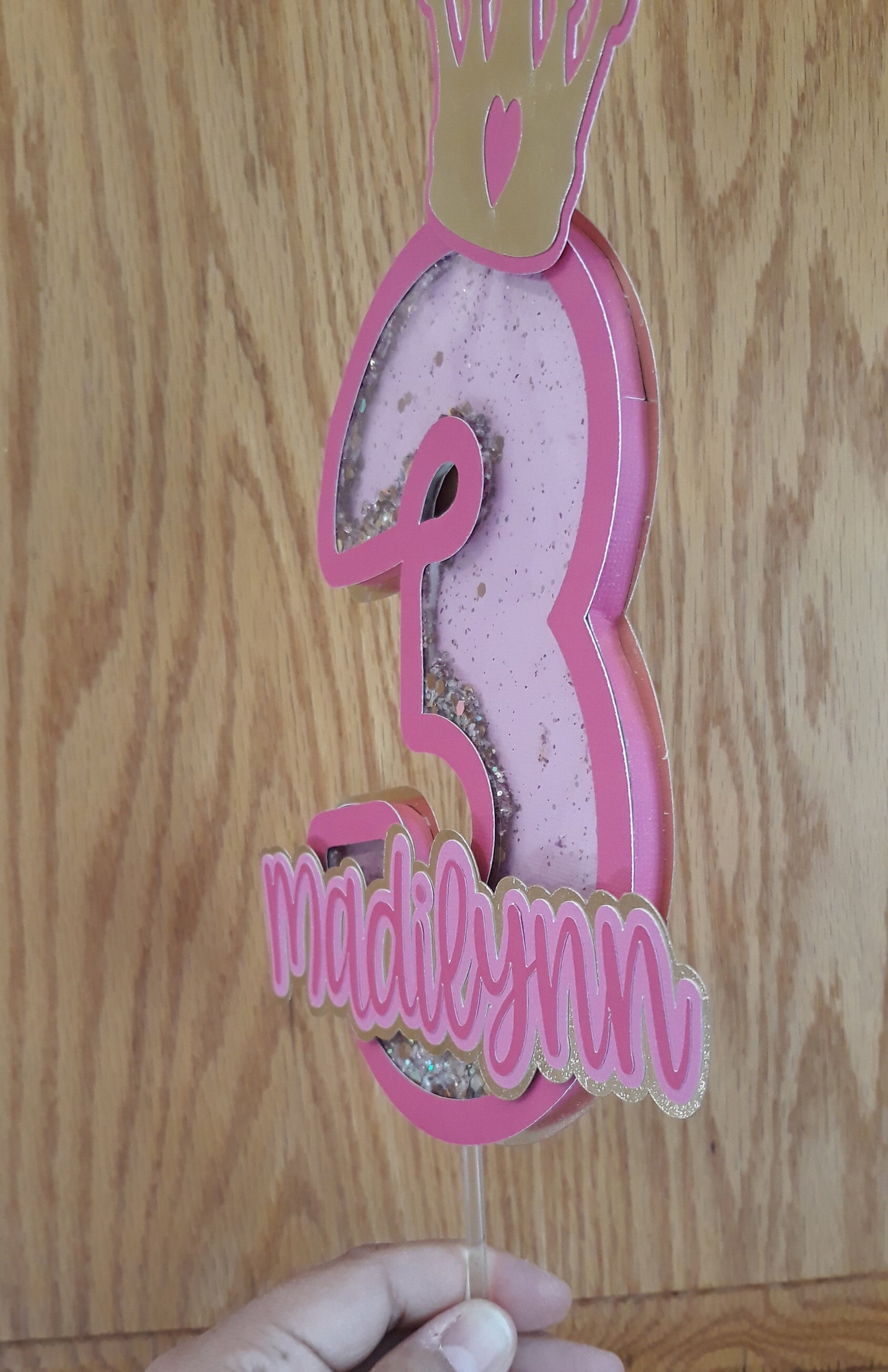 Custom Shaker Cake Topper Custom Number 3D Birthday Topper - Etsy