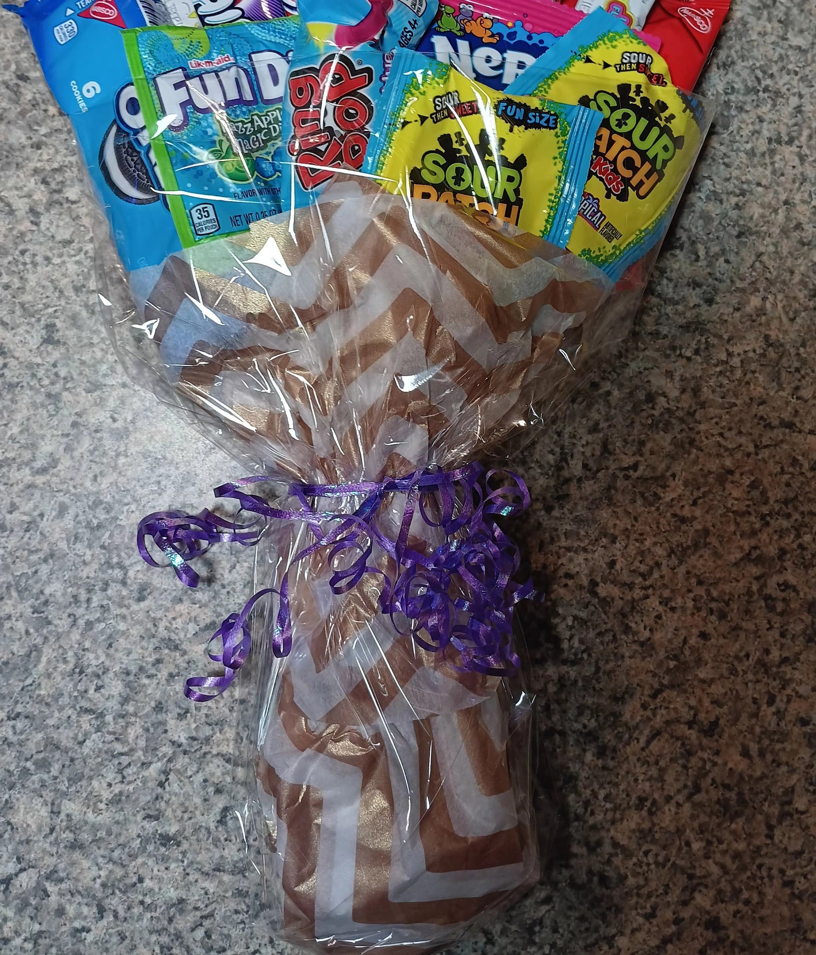 Full Sized Candy Graduation Bouquet, Candy and Snack Bouquet, Unique ...