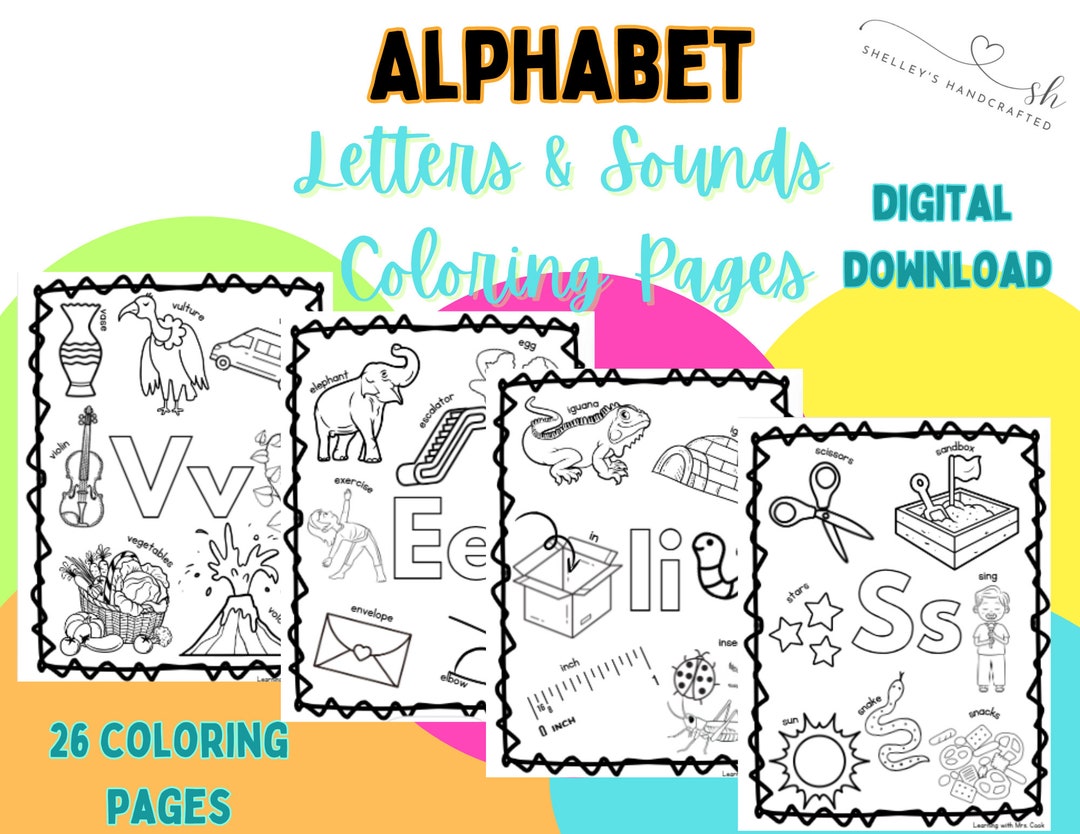 Preschool Alphabet Page, ABC Coloring, Worksheets for Kids, Letters and ...