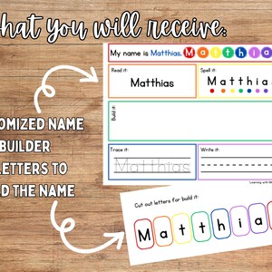 Printable Name Tracing Builder, Tracing Name Sheet, Editable Name ...