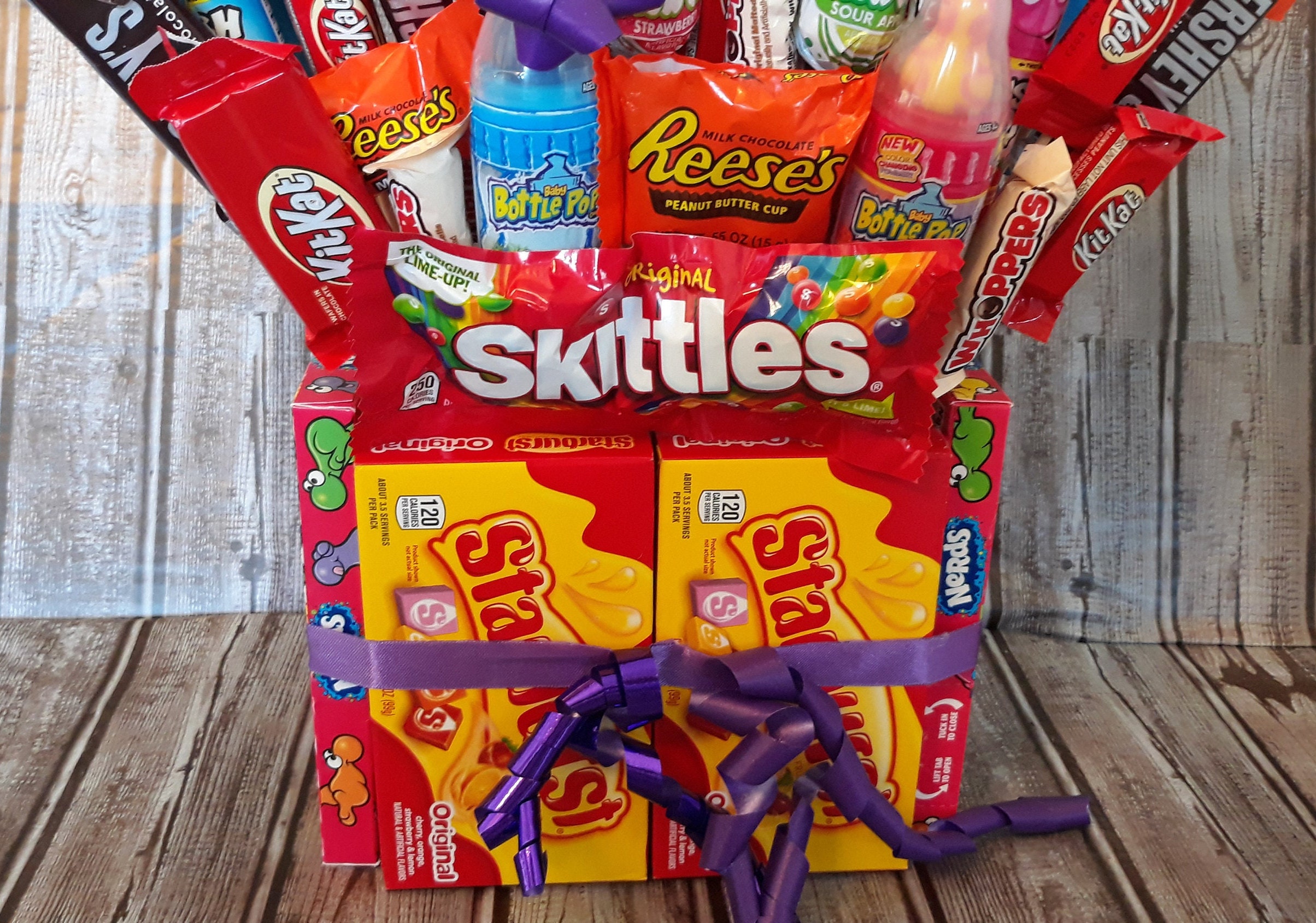 Full Size Candy and Snack Bouquet, Happy Birthday, Unique Gift for Him ...