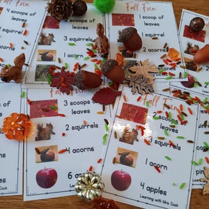 Fall Fun Sensory Play Bin Digital Files, Montessori Preschool Fall Unit ...