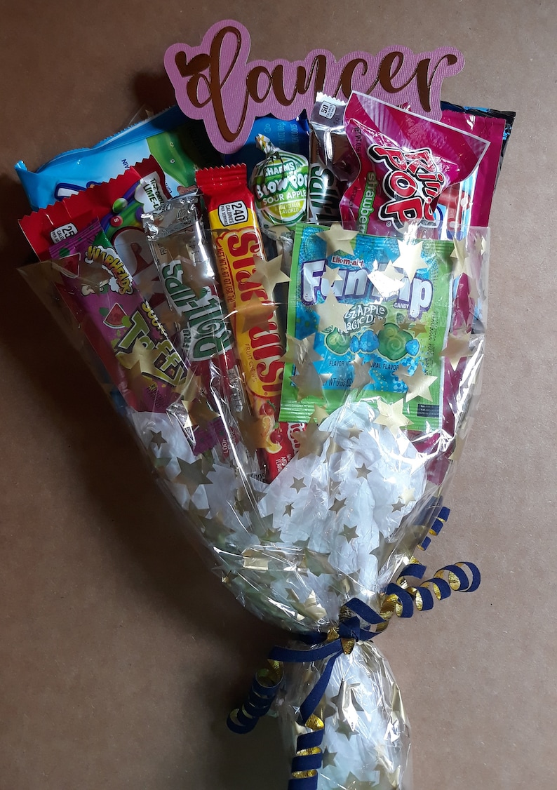 Dance Recital Candy Bouquet Custom Candy and Snack Bouquet Unique Gift ...