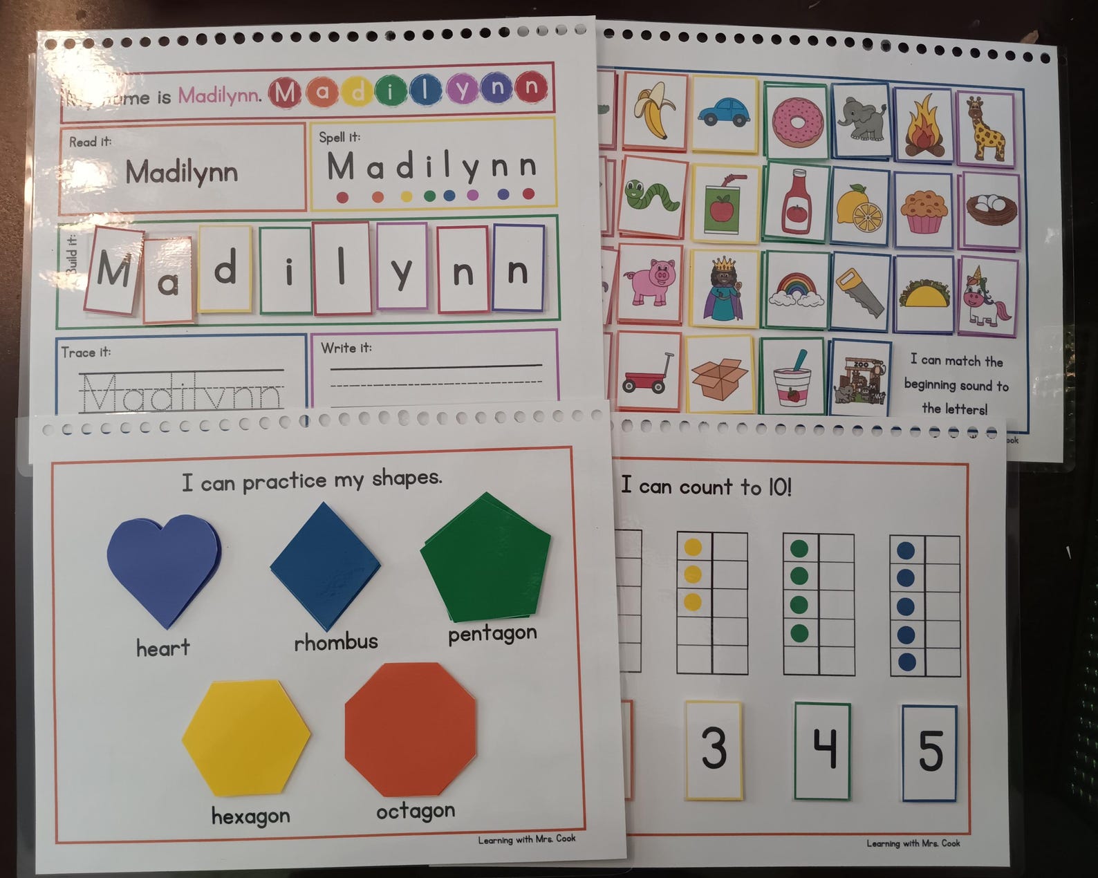 Preschool Busy Book, Hands-on Activities Preschool or Kindergarten ...