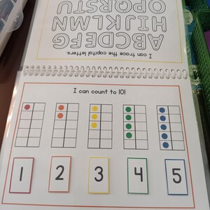 Preschool Busy Book, Hands-on Activities Preschool or Kindergarten ...