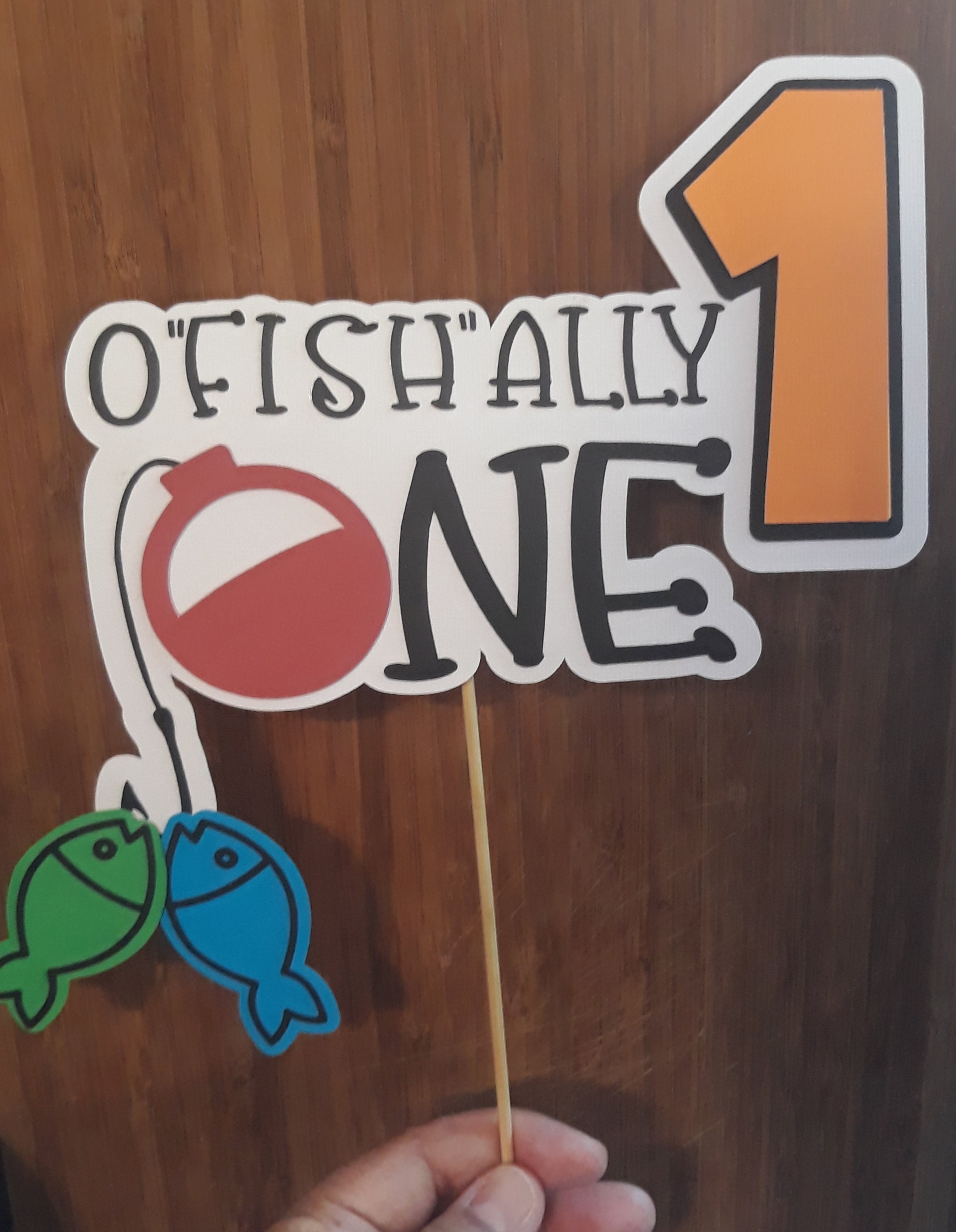 Ofishally One Cake Topper, Fish Cake Topper, Smash Cake Topper, First ...