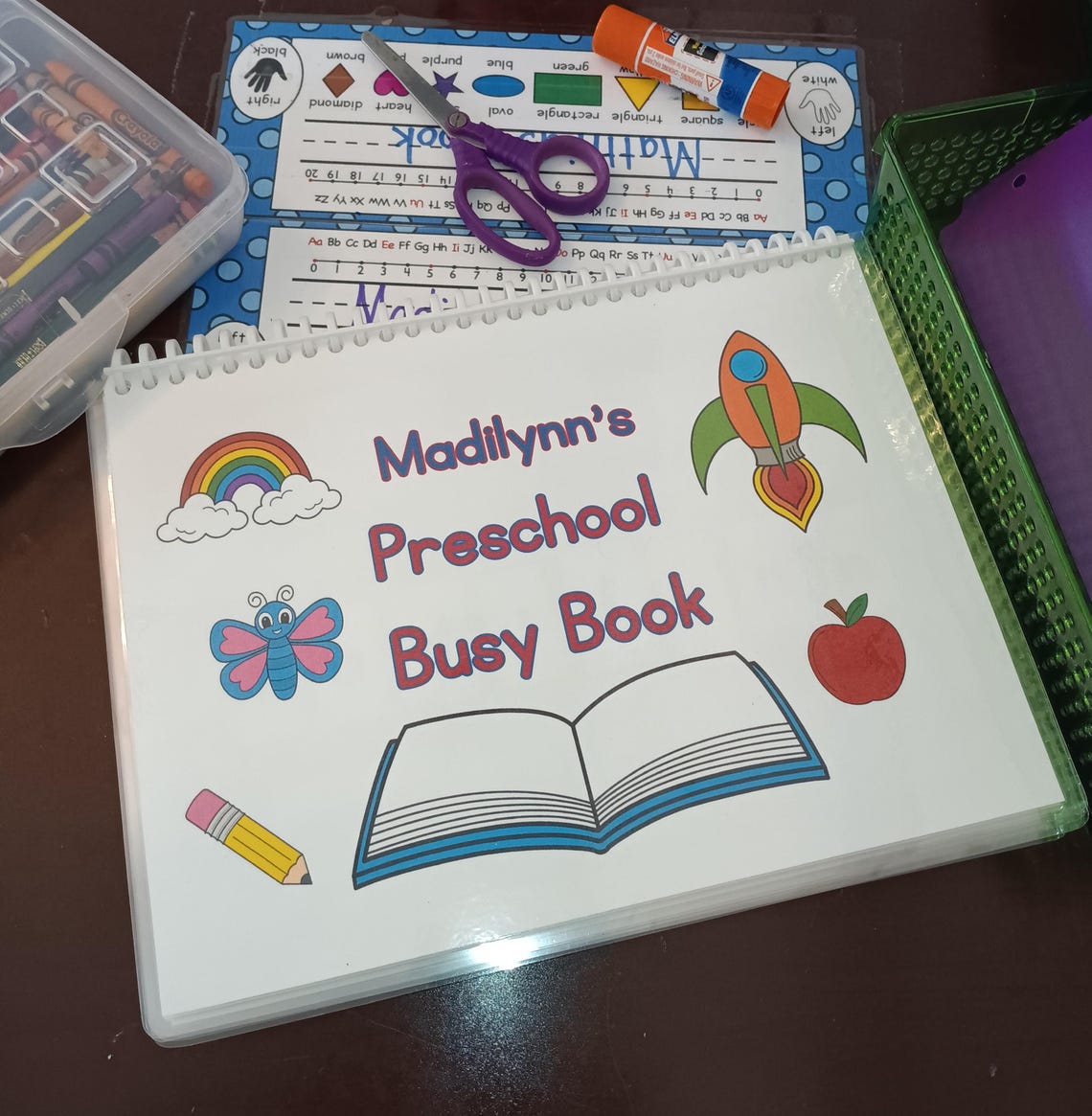 Preschool Busy Book, Hands-on Activities Preschool or Kindergarten ...