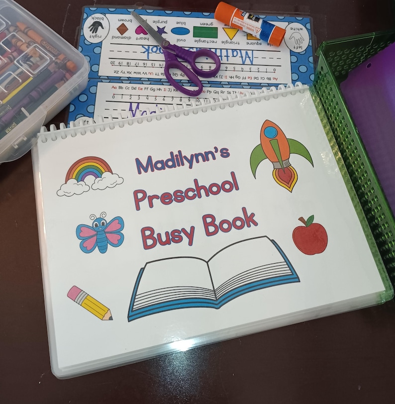 Preschool Busy Book, Hands-on Activities Preschool or Kindergarten ...