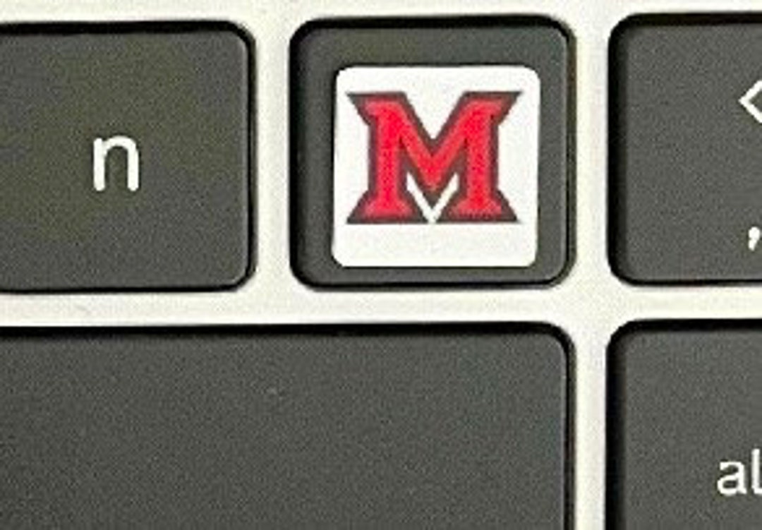 Miami of Ohio University Keyboard Stickers Laptop Sticker College ...