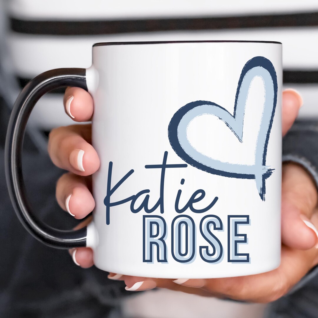 Personalized Preppy Name Mug: Custom Coffee Cup, Roommate Gift - Etsy
