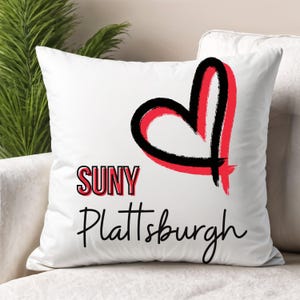 Custom College Throw Pillow College Merch Dorm Room Essentials Bed ...