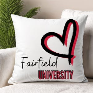 Custom College Throw Pillow College Merch Dorm Room Essentials Bed ...