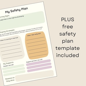 DBT Diary Skills Tracker FREE Safety Plan Template, Dialectical ...