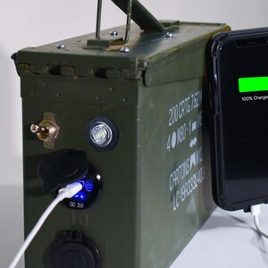 Solar Compatible 12v Ammo Can Battery Box - Etsy