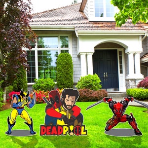 DEADPOOL & WOLVERINE Decoration Indoor Outdoor Coroplast Corrugated ...