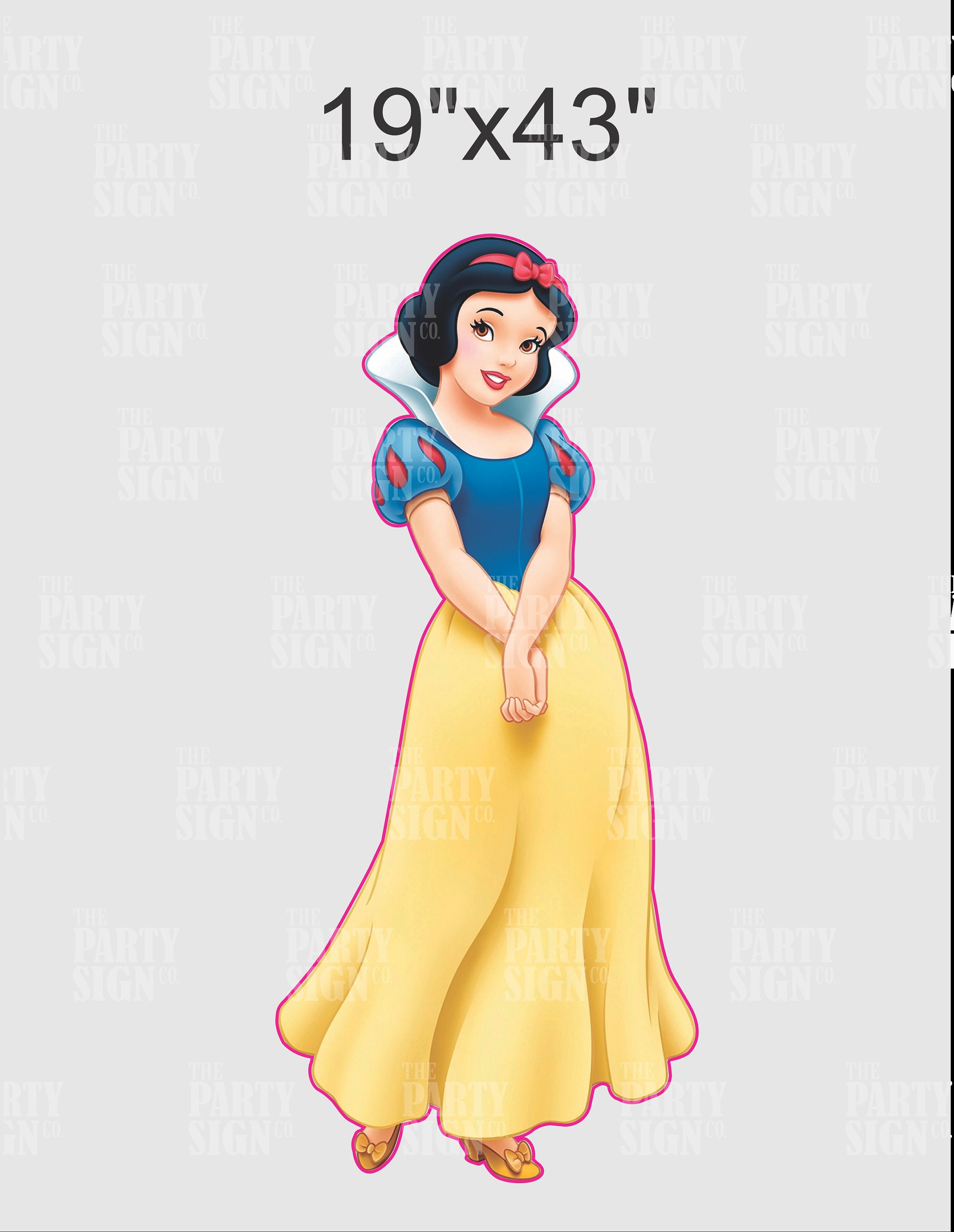 Snow White and the 7 Dwarf Decoration Indoor Outdoor Coroplast ...