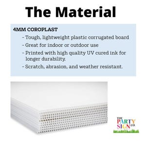 Coco and Friends Decoration Indoor Outdoor Coroplast Corrugated Plastic ...