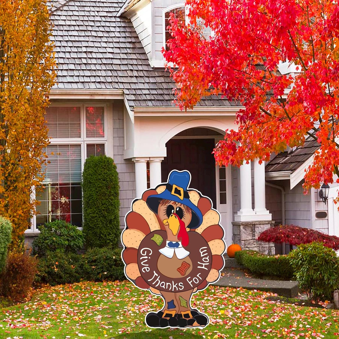Thanksgiving Turkey for Ham Decoration Indoor Outdoor Corrugated ...