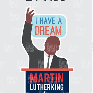 MLK, I Have a Dream Commemorative Day Indoor Outdoor Coroplast Plastic ...