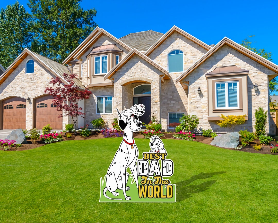 101 Dalmation Father's Day Decoration Indoor Outdoor Corrugated Plastic ...