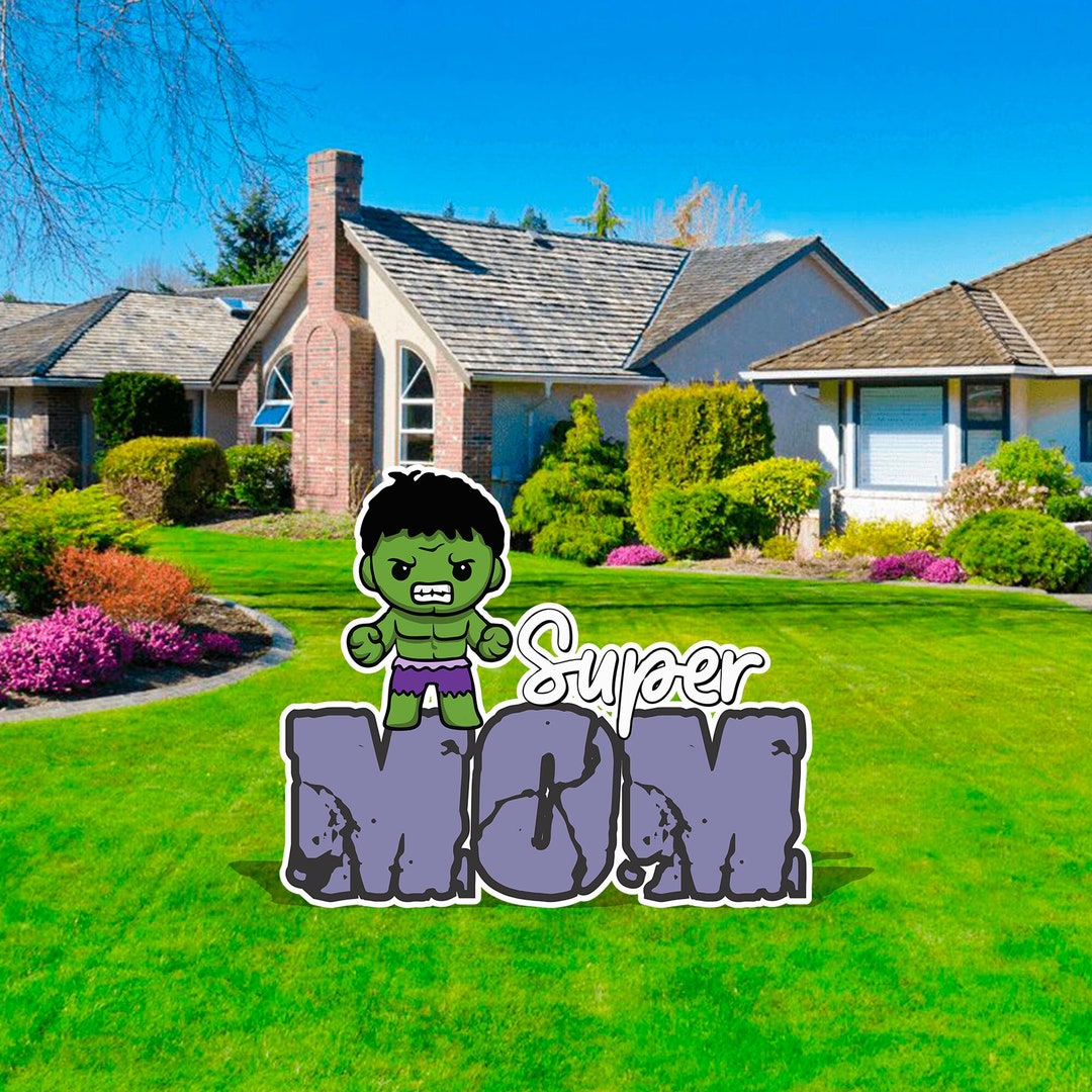 Mother's Day Hulk MOM Decoration Indoor Outdoor Corrugated Plastic ...