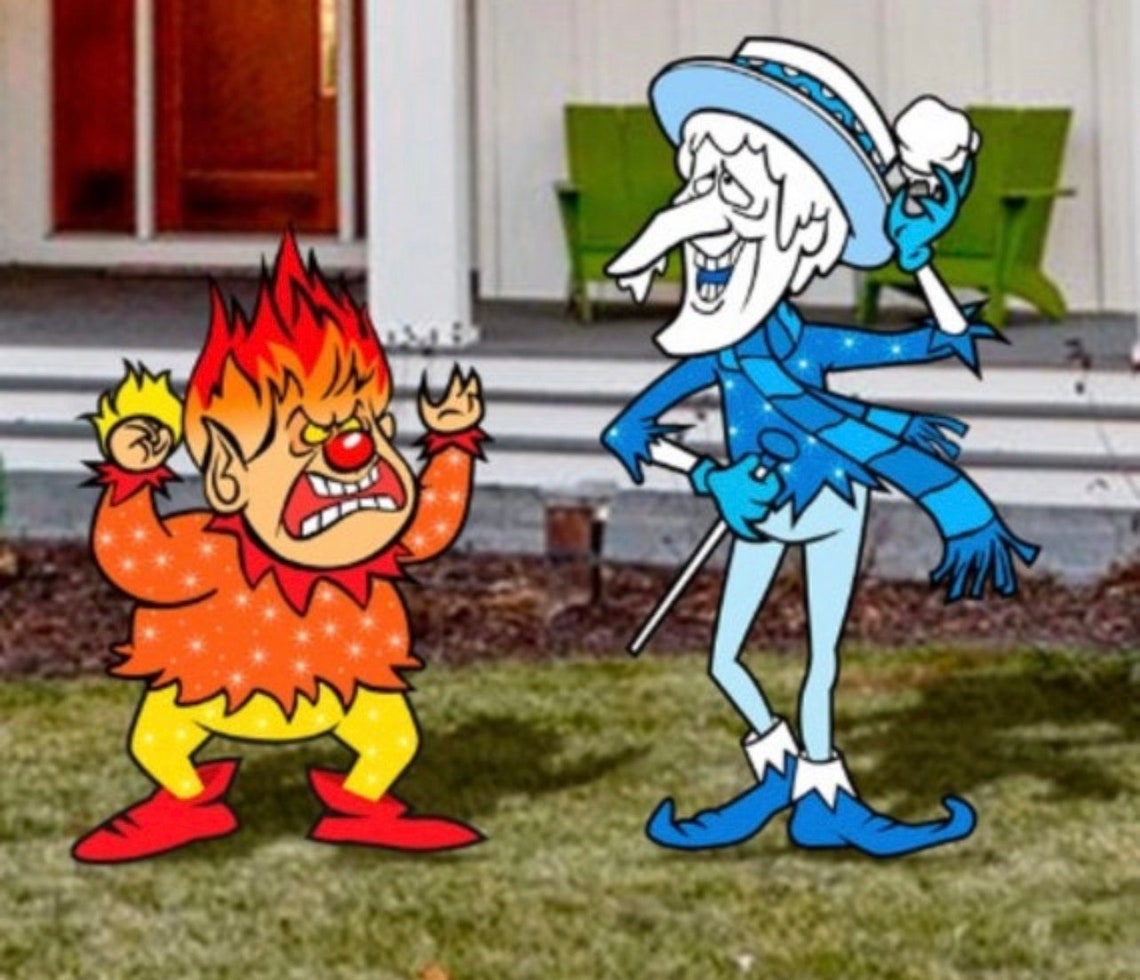 Heat and Snow Miser/ the Year Without a Santa Claus / Holiday - Etsy